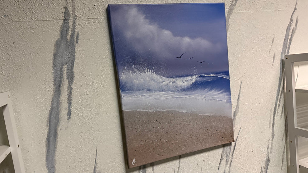 Painting #2207 - 16x20" Canvas - Seascape painted 12-28-25 – Paint With ...