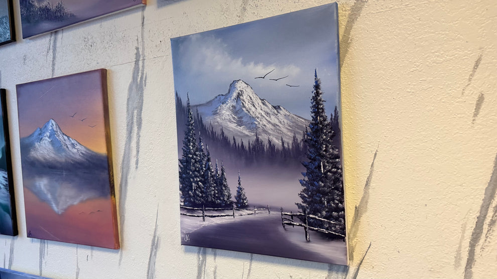 Painting #2216 - 16x20" Canvas - Road to Mt Hood painted 1-2-26 – Paint ...