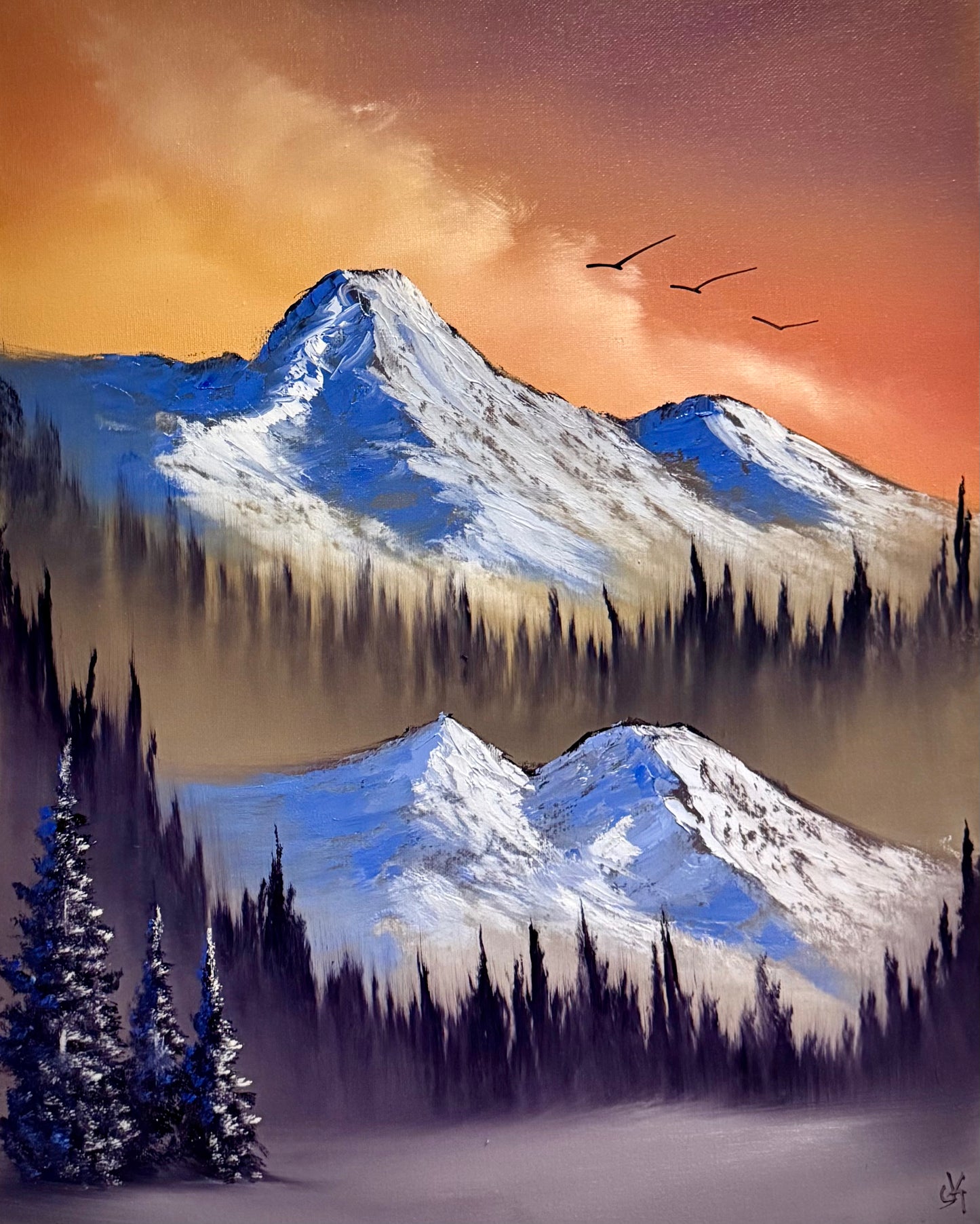 Painting #2221 - 15x30" Pro Series Canvas - The Abyss painted 1-4-26 ...